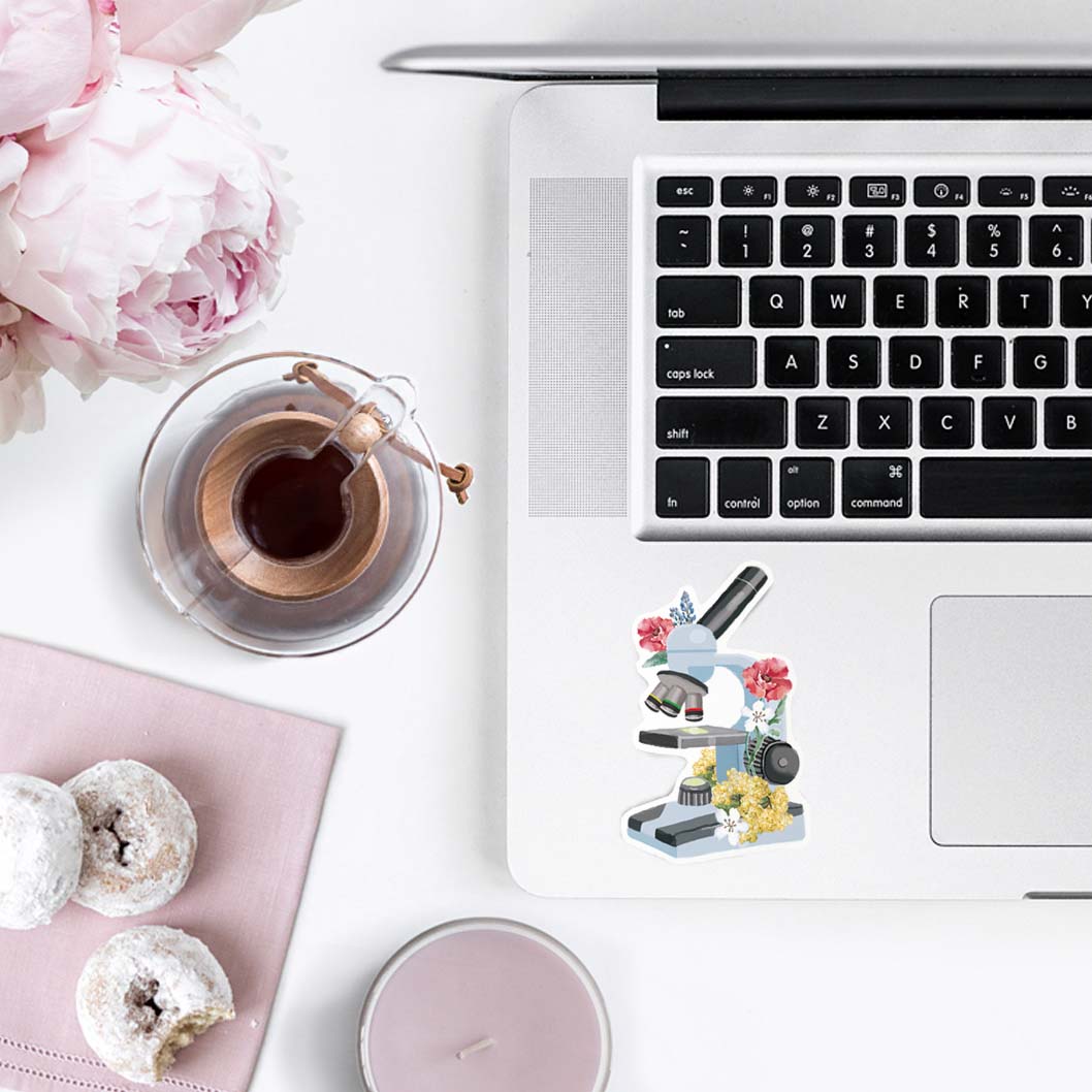 Microscope Vinyl Sticker – The Forest Cloak